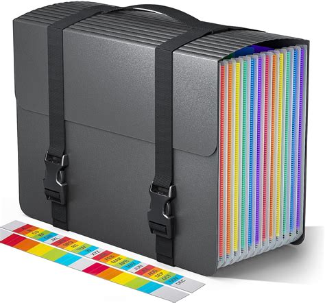 Amazon Com Vanulee Accordion File Organizer Expanding File Folder File Box With 13 Expandable