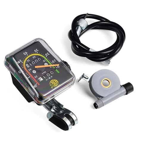 Cykeldator trådbunden hastighetsmätare Klassisk gammal stil Analog Tachymeter Stoppur för