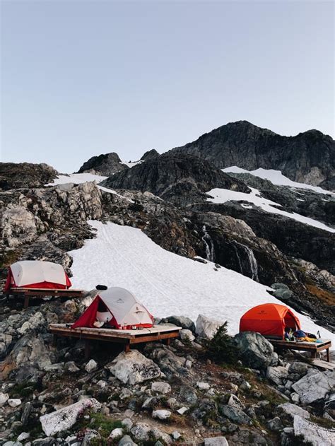 Camping On Panoram Ridge In Golden Ears Bc Canada Summer 2021 R