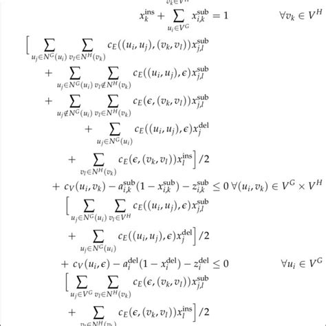 5 The Mip Formulation F 1 Download Scientific Diagram