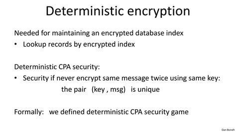 Ppt Deterministic Encryption Constructions Siv And Wide Prp Powerpoint Presentation Id 5627080