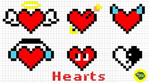 Как рисовать маленькое сердечко по клеточкам