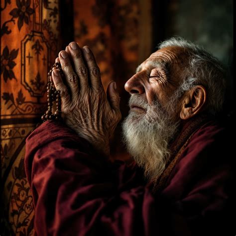 Free Peaceful Prayer Moment Image Prayer Elderly Spiritual