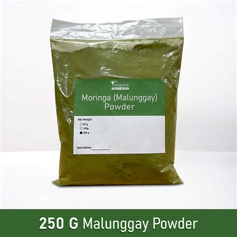 Pure And Organic Moringa Malunggay Leaf Powder 250g Sealed Bag