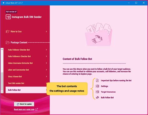 Instagram Bulk Follow Bot Executive Virtual User
