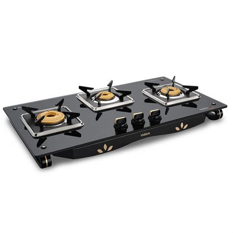 Buy Glass Air Gold 3 Burner Gas Stoves Online At Affordable Prices Vidiem