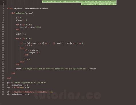 Poo Arrays Ruby Mayor Cantidad De Numeros Consecutivos