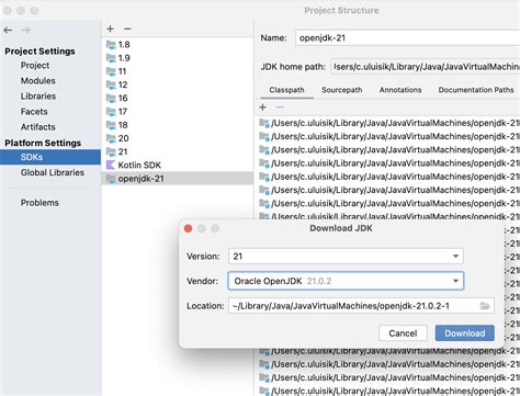 can t use latest java version jdk 21 in intellij idea stack overflow