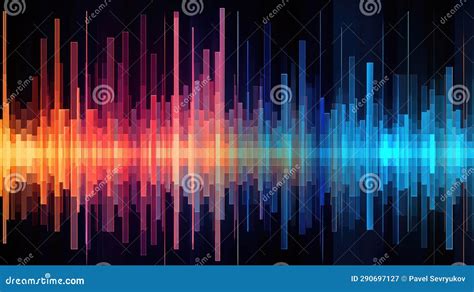 Hewave Pulsating Frequency Grid Stock Illustration Illustration Of