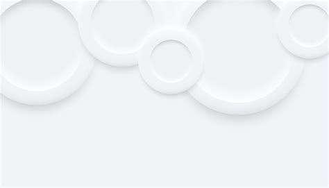 free vector geometric round shape on white neumorphic banner