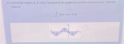 Solved Each Of The Regions A B And C Bounded By The Chegg