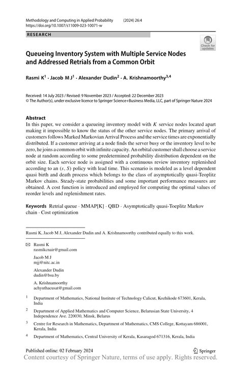Queueing Inventory System With Multiple Service Nodes And Addressed Retrials From A Common Orbit