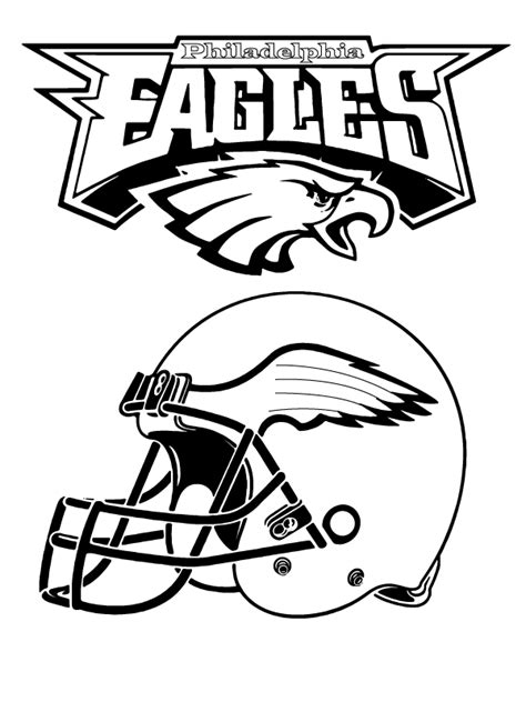 Philadelphia Eagles Coloring Page