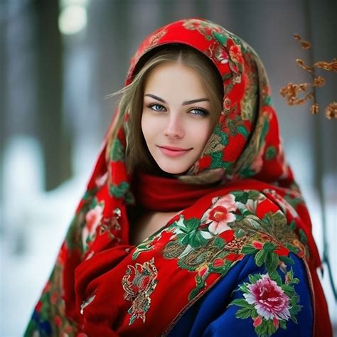 Russian Girl Beauty And Health Chastity Strength — Image Created