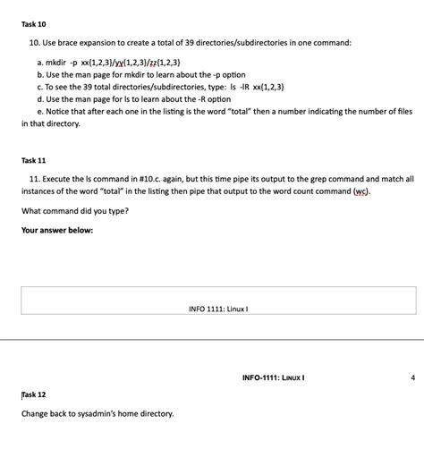 Solved Task 2 Use Manpage To View The Options To The Is