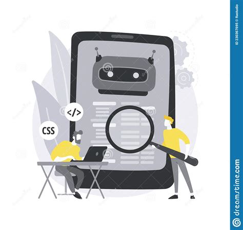 Chatbot App Development Abstract Concept Vector Illustration Stock