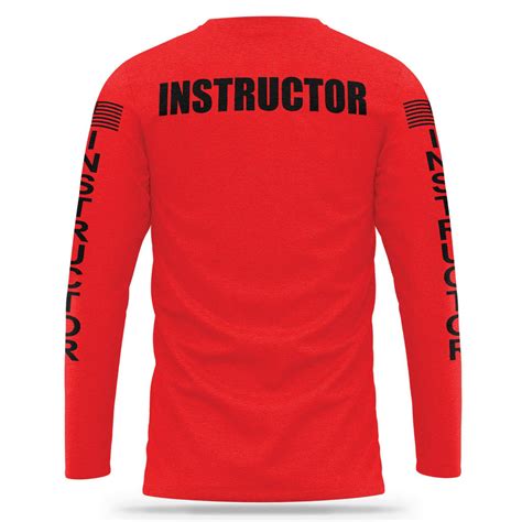 Instructor Cotton Blend Long Sleeve Redblk 13 Fifty Apparel 13 Fifty Apparel