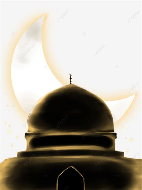 달빛 아래 모스크 불타는 듯한 빛깔 사원 월광 Png 일러스트 및 Psd 이미지 무료 다운로드 Pngtree