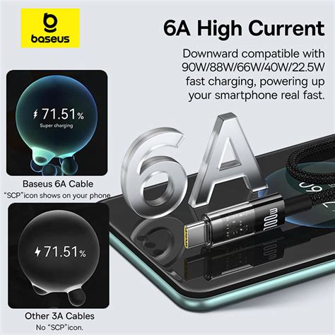 Cáp Sạc Nhanh Baseus Gem USB to C 100W Fast Charging Data Cable