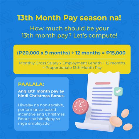 Paano Ang Tamang Pag Compute Ng 13th Month Pay