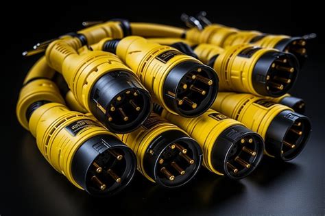 Premium Photo Electrical Connectivity Array Varied Cords And Adaptors