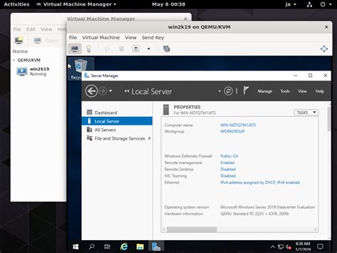 Fedora 30 Kvm Create Virtual Machine Gui Server World