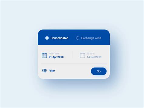 date picker and filter mobile app design inspiration app interface