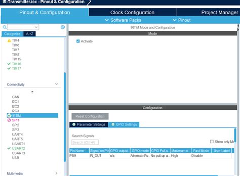Infrared Transmitter Using Stm32 F3 Irtim Module Stmicroelectronics Community