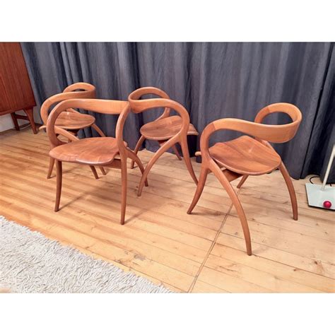 Chairs From A Sibau Italy 1980s Set Of 4 Chairish