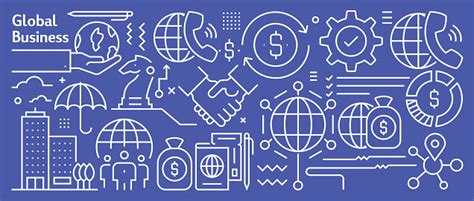 트렌디 한 선형 스타일의 벡터 글로벌 비즈니스 배너 디자인 웹 페이지 배너 프리젠 테이션라인 아트 스타일 추상 패턴 계획에 대한