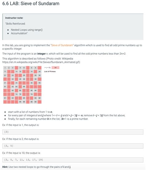 Instructor Note Skills Reinforced Nested Loops