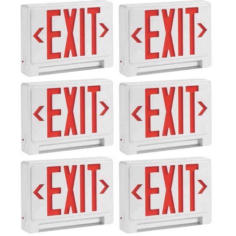 Ciata Ultra Bright Energy Efficient Lighted Exit Signs Integrated Led Battery Backup Indoor
