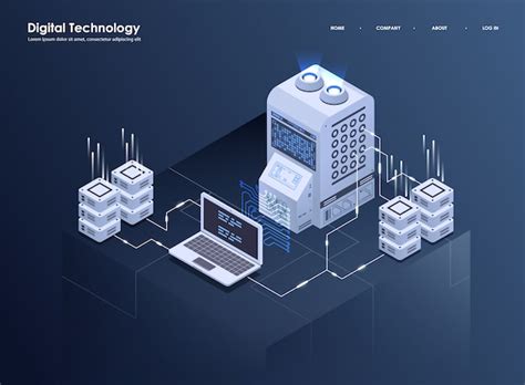 Premium Vector Concept Of Big Data Processing Isometric Data Center Vector Information