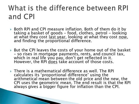 CPI Vs RPI What Is It Comparative Table Infographics OFF