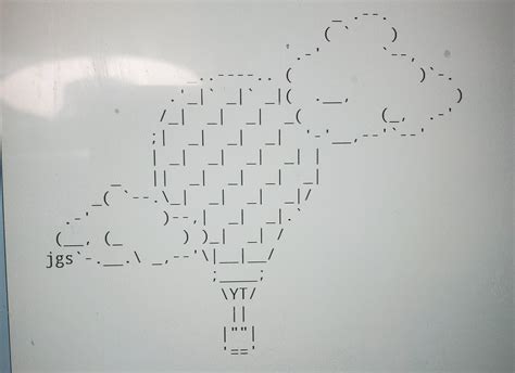 Solved Can You Please Create A Design Of Ascii Art Using