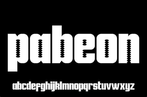 Premium Vector Unique Display Alphabet Vector Font