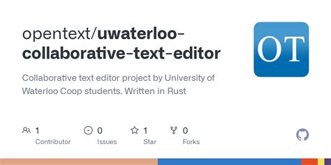 Github Opentextuwaterloo Collaborative Text Editor Collaborative