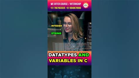 datatypes and variables in c programming cprogramming shorts shortsvideo viralvideo youtube