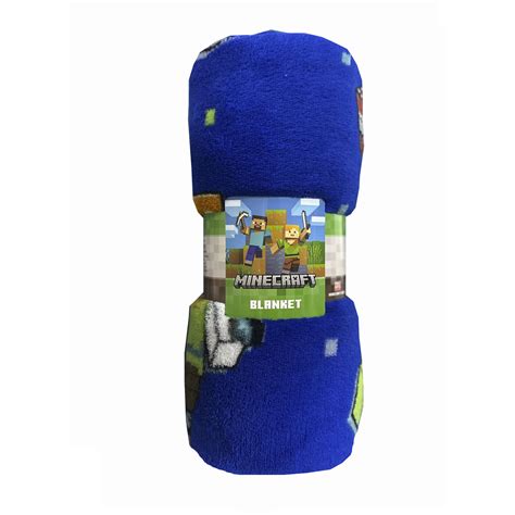 Minecraft Set To Win Blanket Blue Wilko