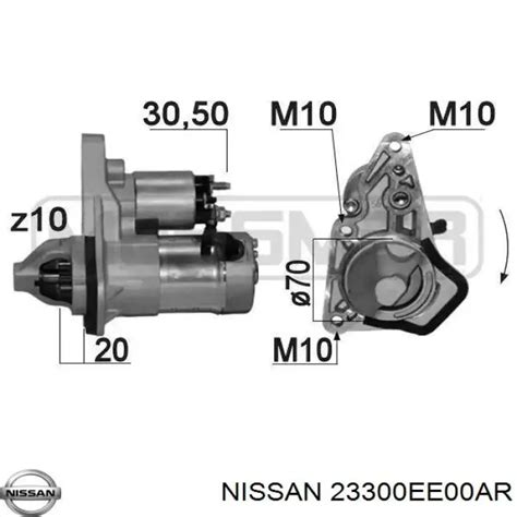 23300ee00ar Nissan стартер