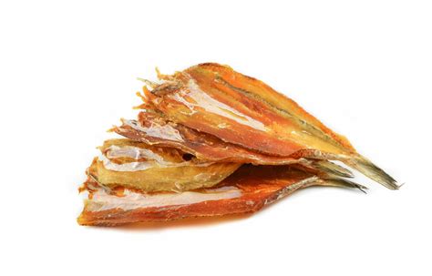 Dried Fish Isolated Dry Salted Fish On White Background 17173704 Stock