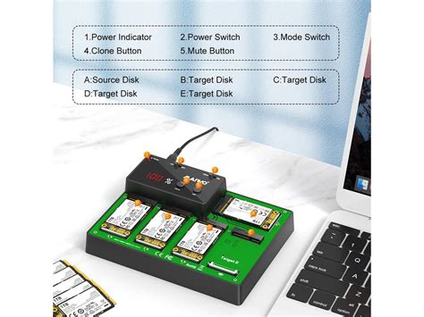 Maiwo Bay Msata Hard Drive Duplicator Dock Gbps Transfer Rate Usb To Mini Sata Ssd