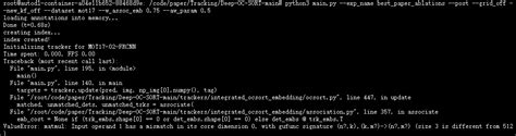 an error · issue 16 · gerardmaggiolino deep oc sort · github