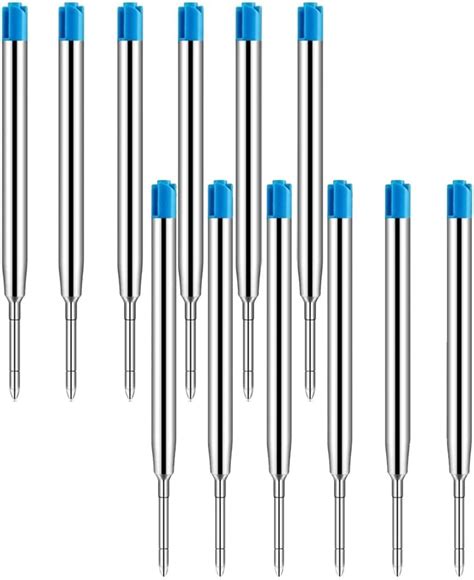 12 Pezzi Penna Refill Ricariche Blu Ricarica Oleosa Ricarica Penna A