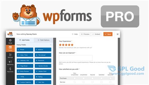 Wpforms Pro Wordpress Forms Builder Plugin Gpl Good