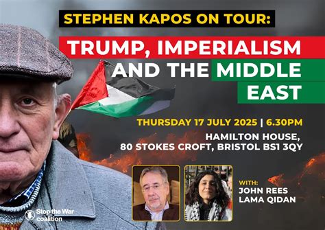 Stephen Kapos On Tour At Bristol Stop The War Coalition Facebook