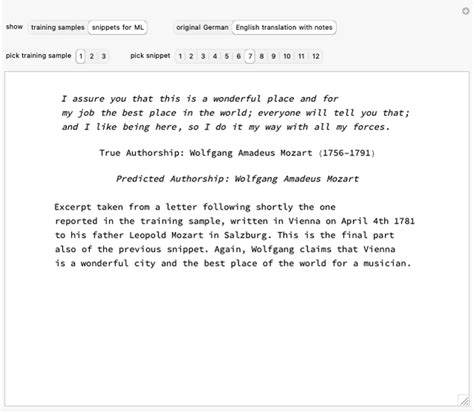 Authorship Identification Of 18th Century Letters Using Wolfram Machine Learning Classifier