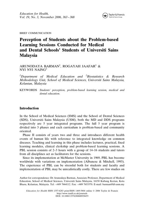 Pdf Perception Of Tutors About The Problem Based Learning Sessions Conducted For Medical And