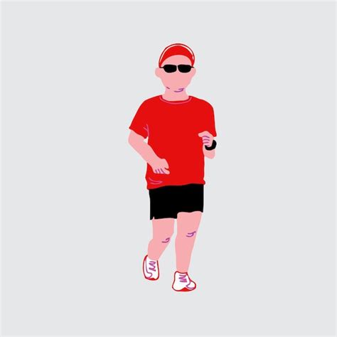 Premium Vector Running Man