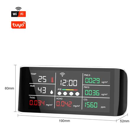 Carbon Dioxide Detector 9 In 1 Multifunctional Air Quality Detector Co2